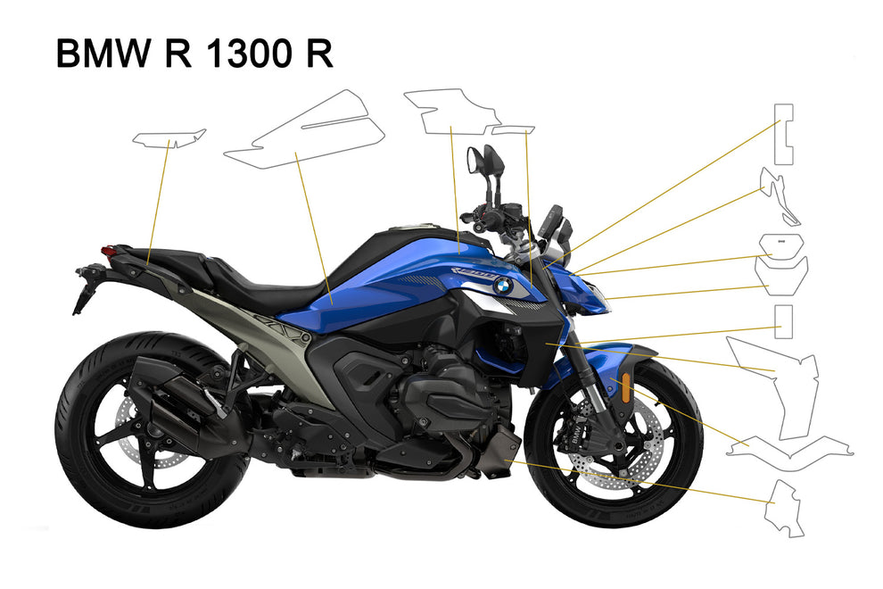 Complete paint protection set PremiumShield R 1300 R – Mike on the Bike